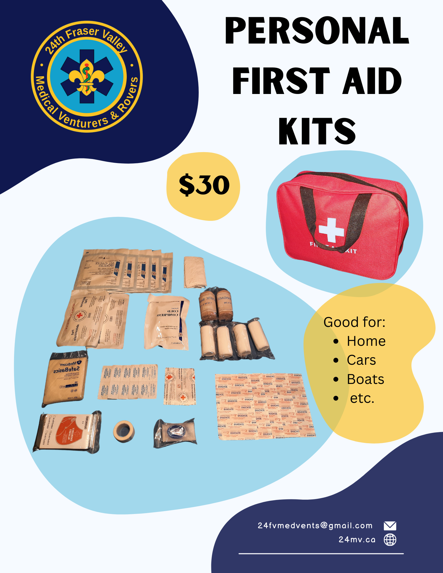 Personal First Aid Kits | 24th Fraser Valley MedVents